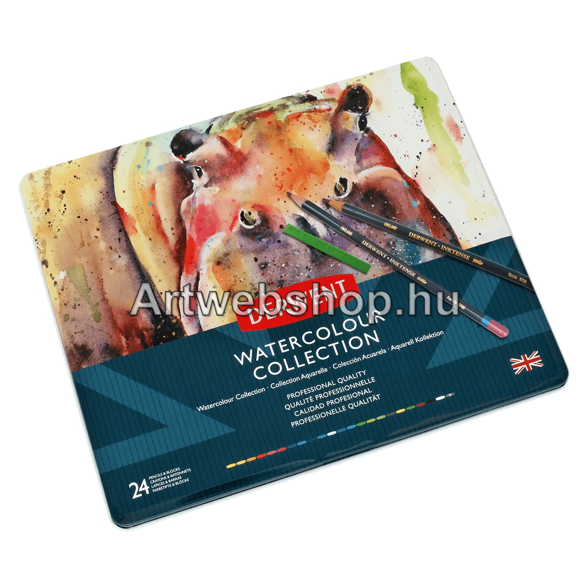 Derwent Akvarell Rajzkészlet - 24 darabos | Artwebshop Művészellátó